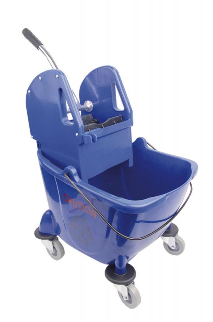 Mobile Bucket with Ringer Blue 24L (Each) - Donovan Bros Ltd